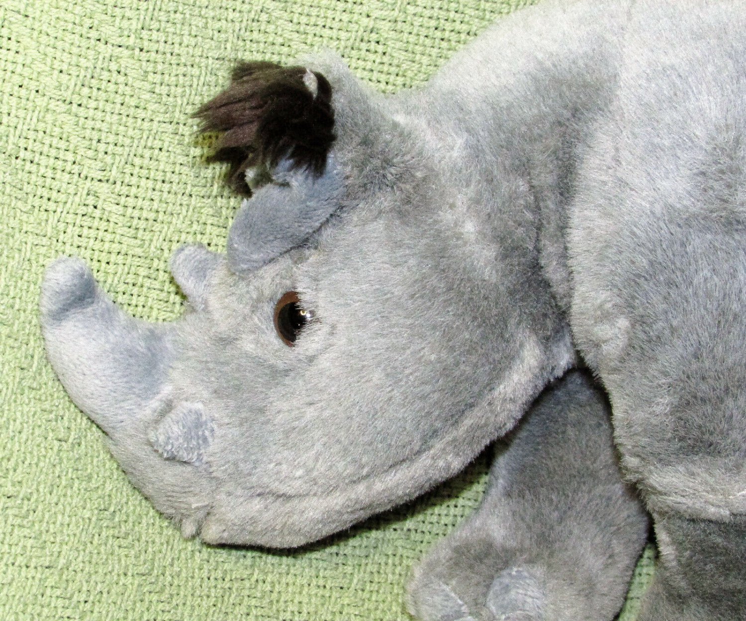 14" REALISTIC RHINO PLUSH Adventure Planet Grey Stuffed TOY African ...
