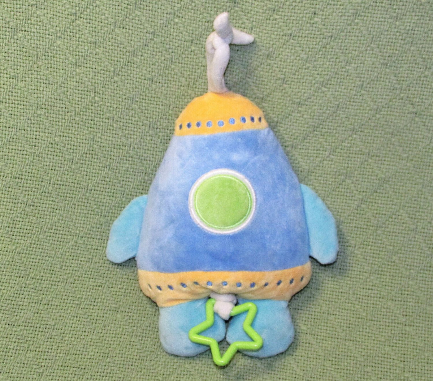 BABY GANZ MUSICAL ROCKET PLUSH STUFFED PULL DOWN CRIB TOY 9"TWINKLE ...