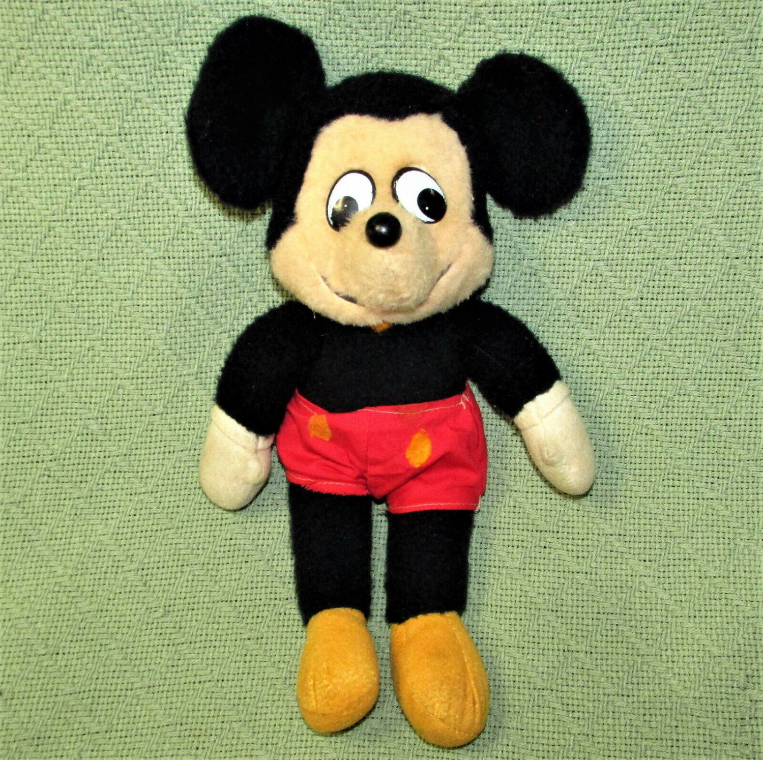 12" KNICKERBOCKER MICKEY MOUSE PLUSH VINTAGE STUFFED ANIMAL DISNEY DOLL TOY