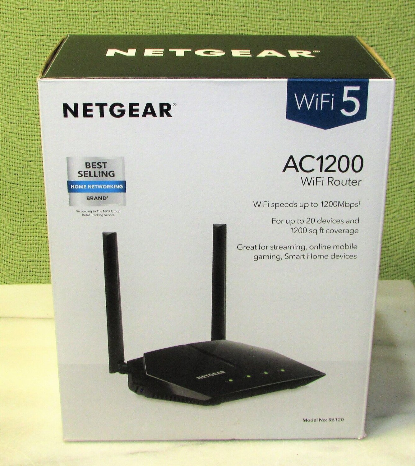 NETGEAR WIRELESS ROUTER WIFI 5 AC1200 with CABLES & ORIGINAL BOX MODEL ...