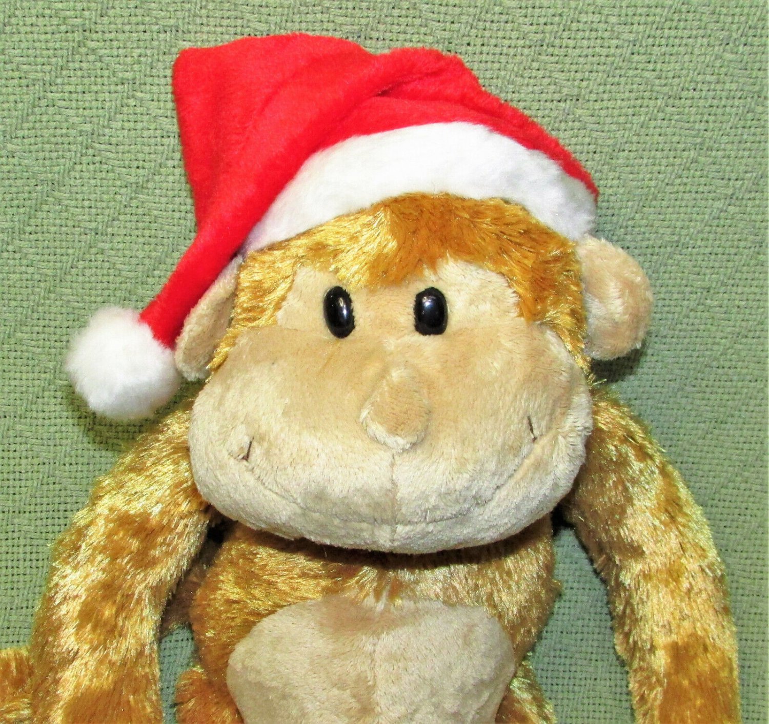 JO ANN STORES CHRISTMAS MONKEY 22" HANGING CHIMP STUFFED ANIMAL TAN ...
