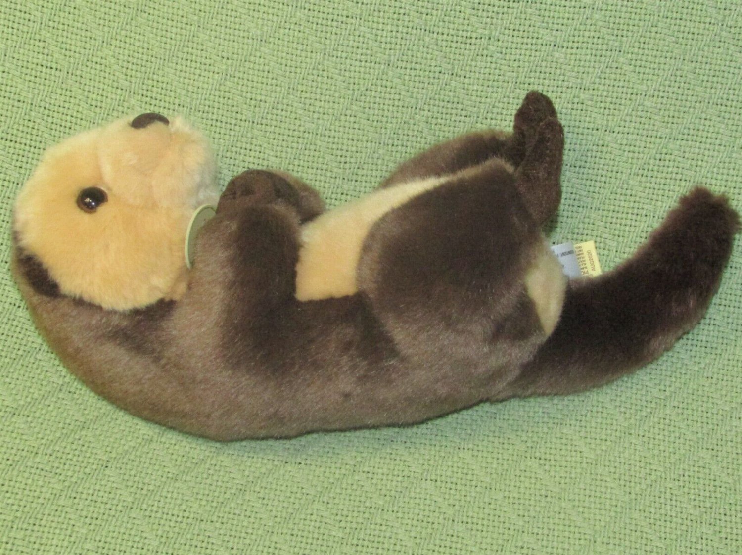 MIYONI SEA OTTER PLUSH 10" STUFFED ANIMAL WITH NECK TAG 13" AURORA ...