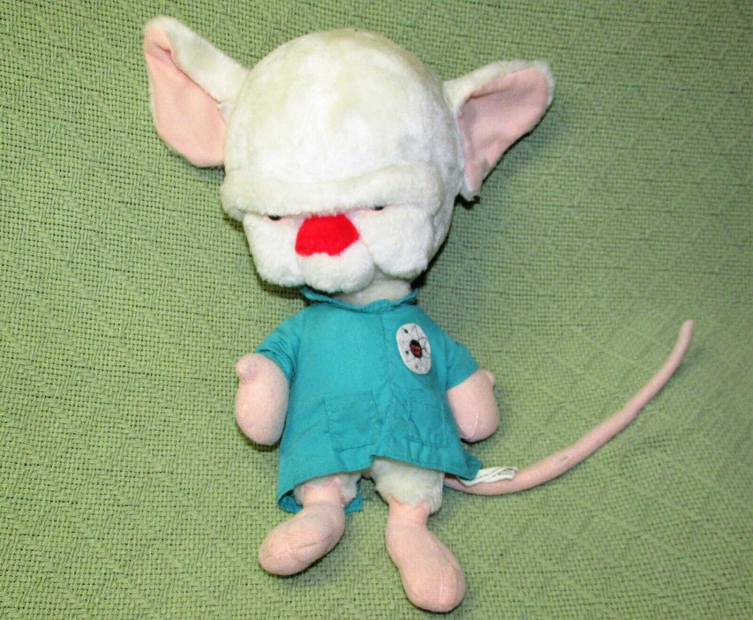 VINTAGE PINKY THE BRAIN ANIMANIACS PLUSH STUFFED 12" ANIMAL TOY 1997 w ...