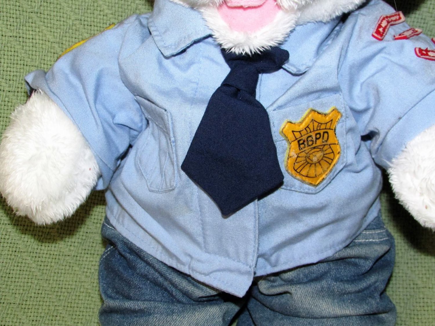 BUILD A BEAR COOKIES n CREAM POLICE DOG POLICEMAN STUFFED ANIMAL PLUSH ...