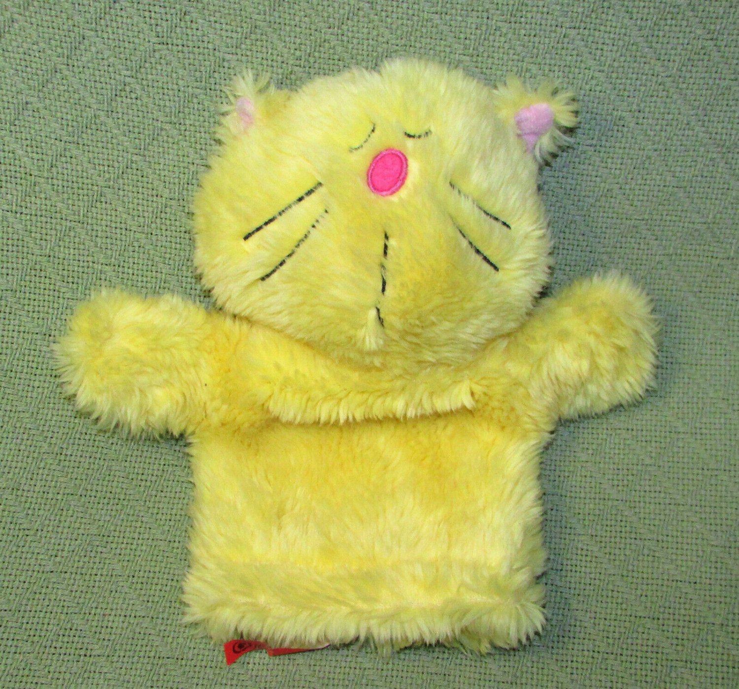 BOWZERS & MEOWZERS HAND PUPPET PLUSH PURRLONIA YELLOW CAT STUFFED ...