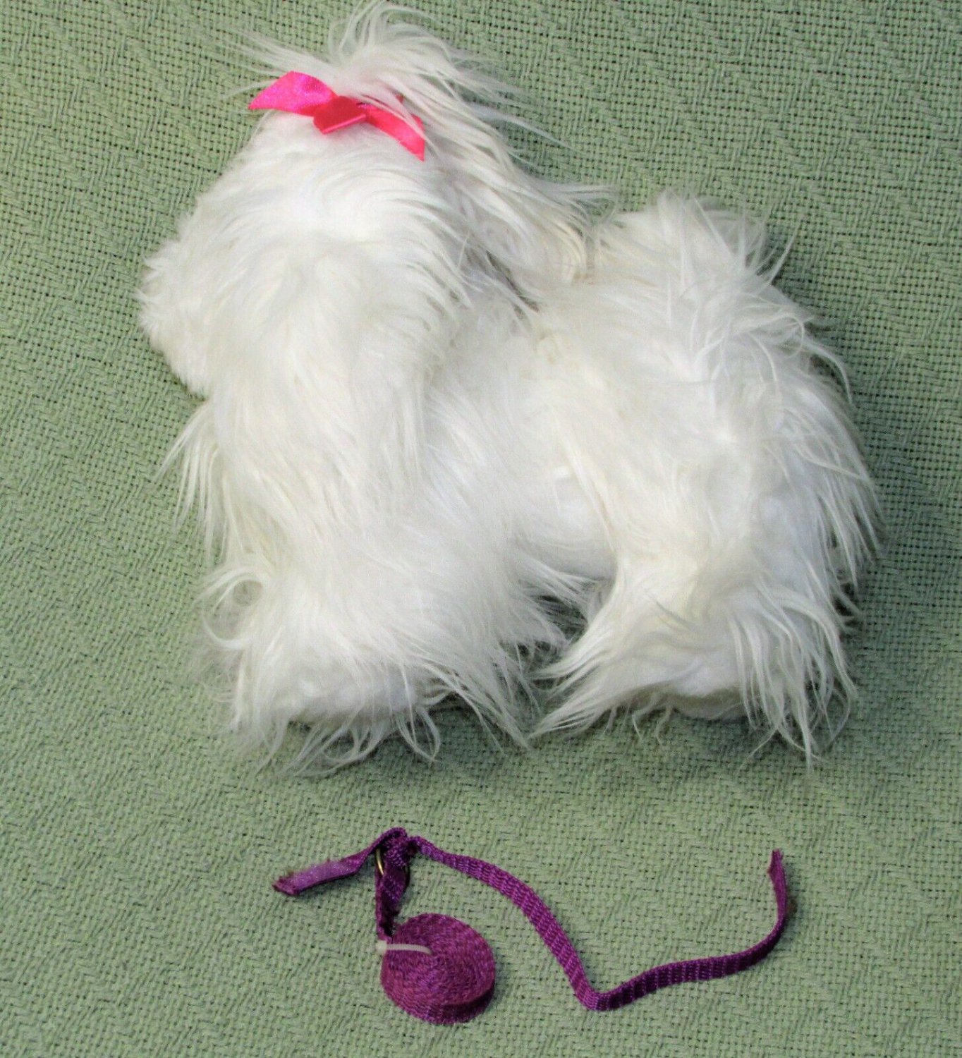 PUCCI PUPS POMERANIAN MALTESE PLUSH DOG WHITE LONG HAIR NEVER USED ...