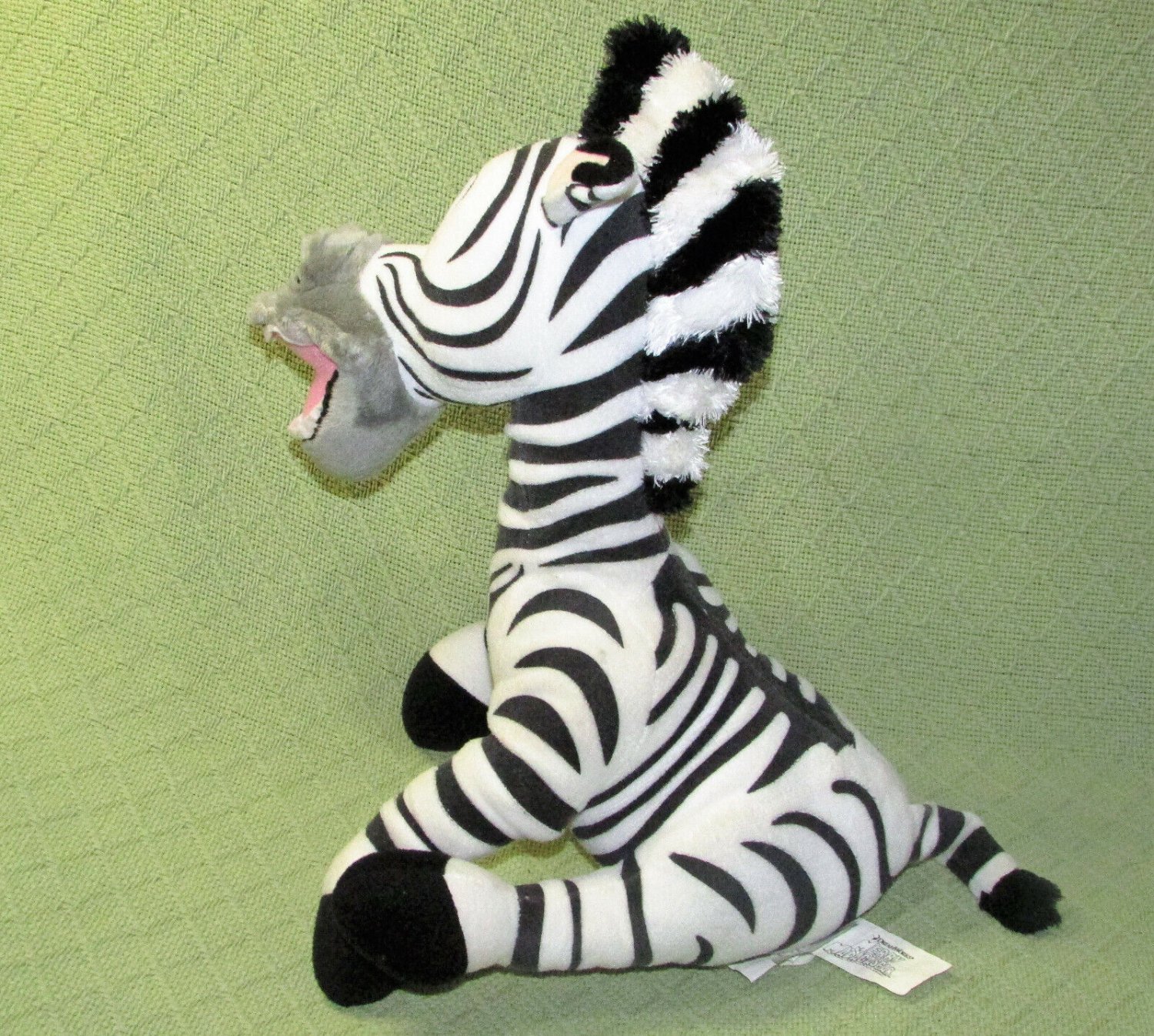15" MARTY ZEBRA PENGUINS MADAGASCAR PLUSH STUFFED ANIMAL DREAMWORKS ...