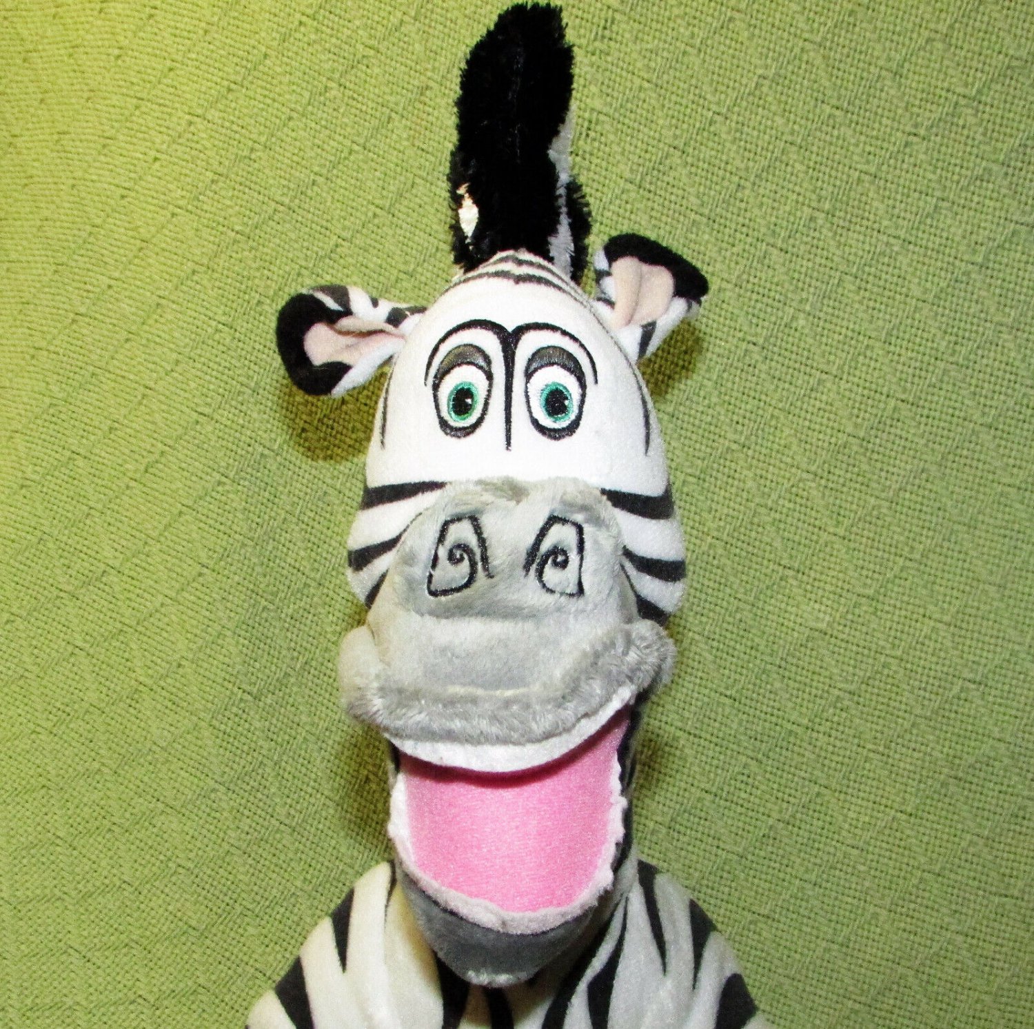15" MARTY ZEBRA PENGUINS MADAGASCAR PLUSH STUFFED ANIMAL DREAMWORKS ...