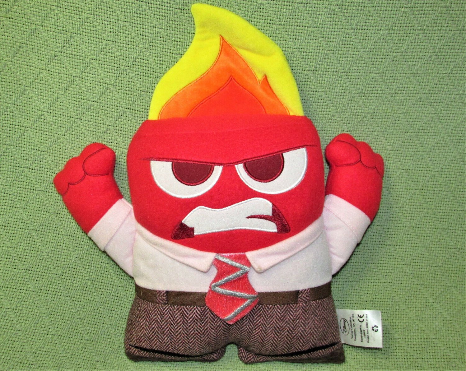 INSIDE OUT ANGER PLUSH DISNEY STORE STUFFED ANIMAL DOLL 13" PIXAR RED ...