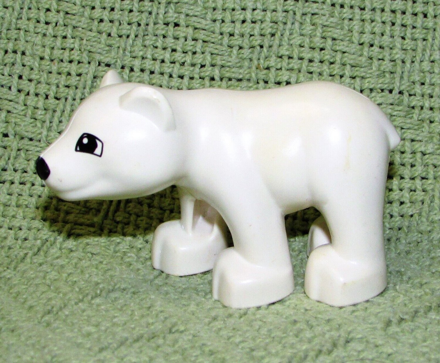 LEGO DUPLO POLAR BEAR BABY CUB MINI FIGURE REPLACEMENT ANIMAL WHITE TOY