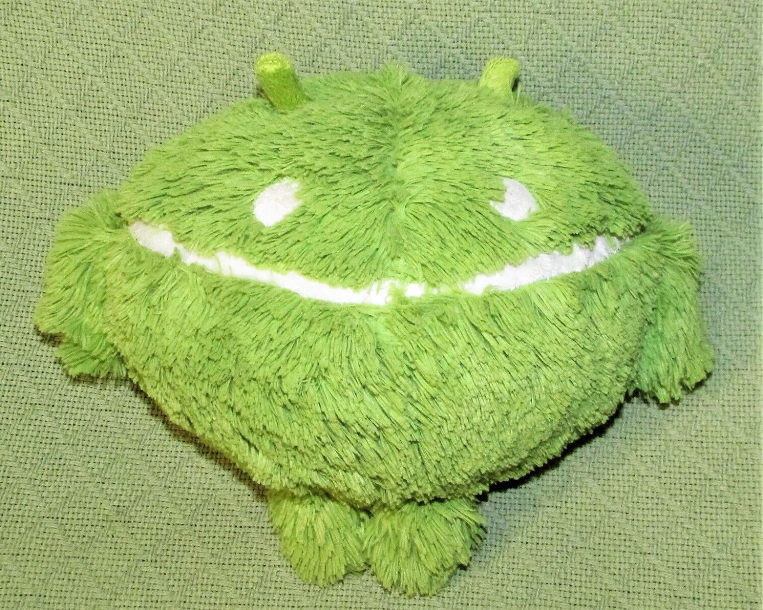 SQUISHABLE GREEN ALIEN 12" PLUSH STUFFED ANIMAL 2011 MONSTER SMILING ...