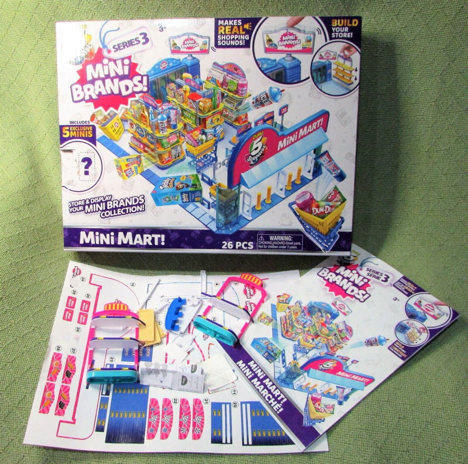 ZURU 5 SURPRISE LOT MINI MART BRANDS SERIES 3 PLAY SET OPENED BOX ...
