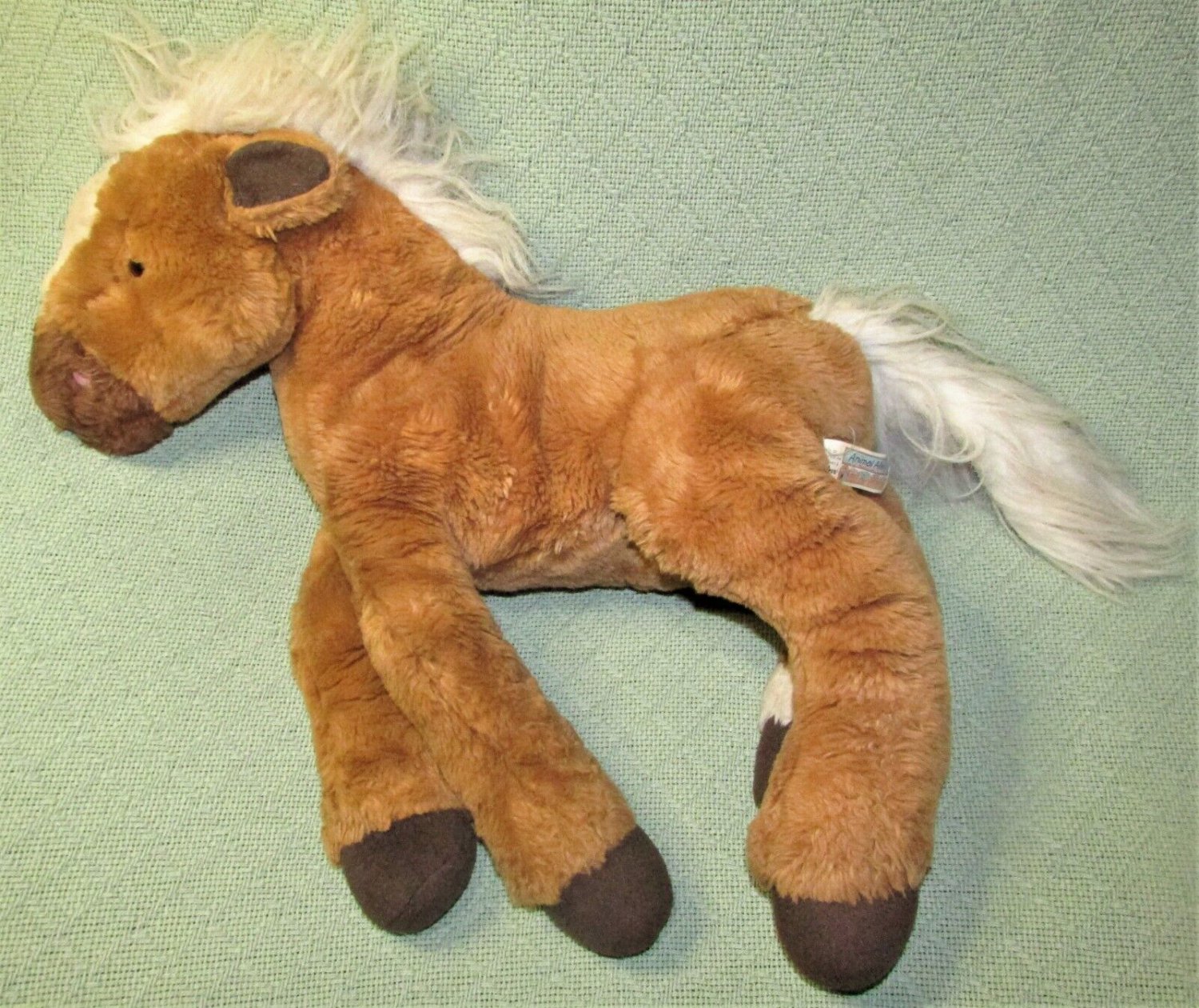 18" ANIMAL ALLEY HORSE TOYS R US STUFFED ANIMAL PLUSH BROWN TAN CREAM ...