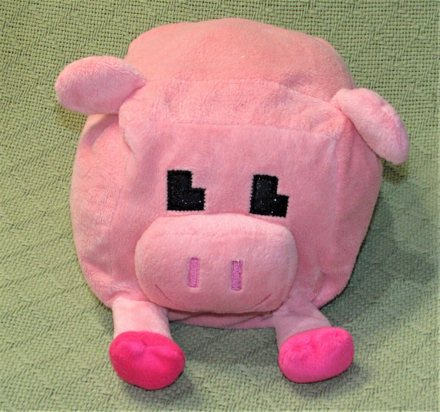 MINECRAFT PLUSH LOT PINK PIG SHEEP ENDERMAN OCELOT SQUELETTE SKELETON ...