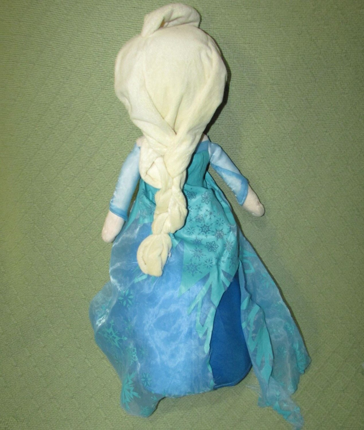 22" DISNEY PRINCESS ELSA FROZEN PLUSH DOLL BLUE DRESS STUFFED CHARACTER TOY