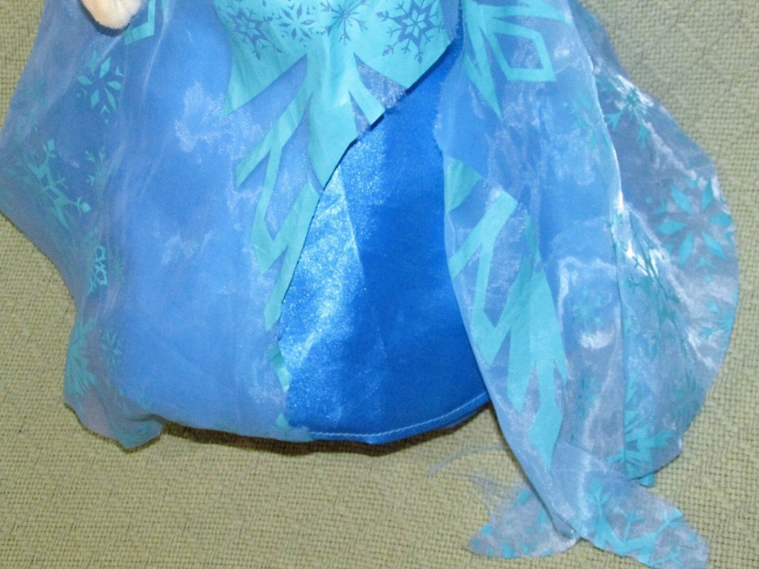 22" DISNEY PRINCESS ELSA FROZEN PLUSH DOLL BLUE DRESS STUFFED CHARACTER TOY