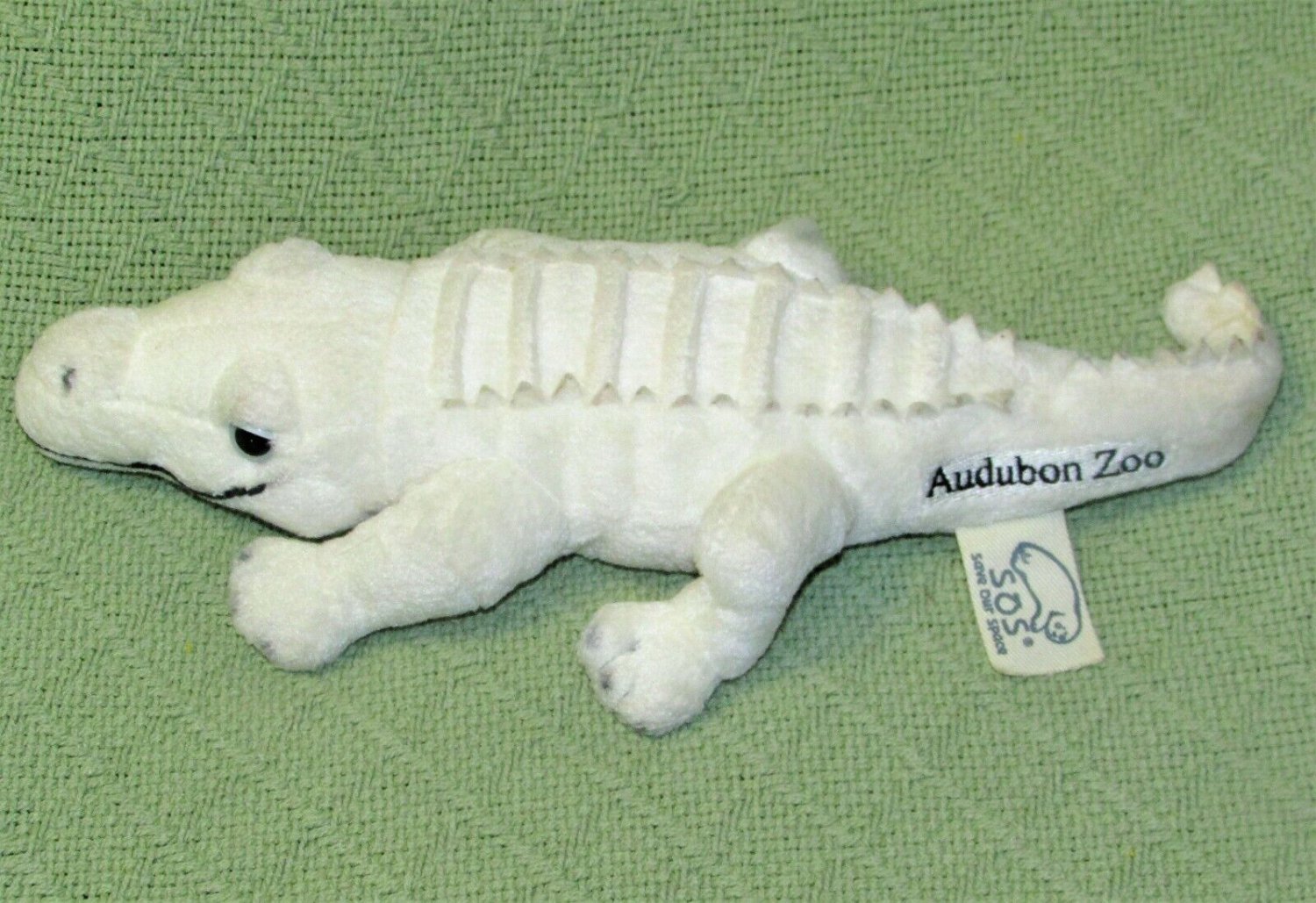 ALBINO ALLIGATOR PLUSH SOS SAVE OUR SPACE ADUBON ZOO STUFFED ANIMAL 11 ...