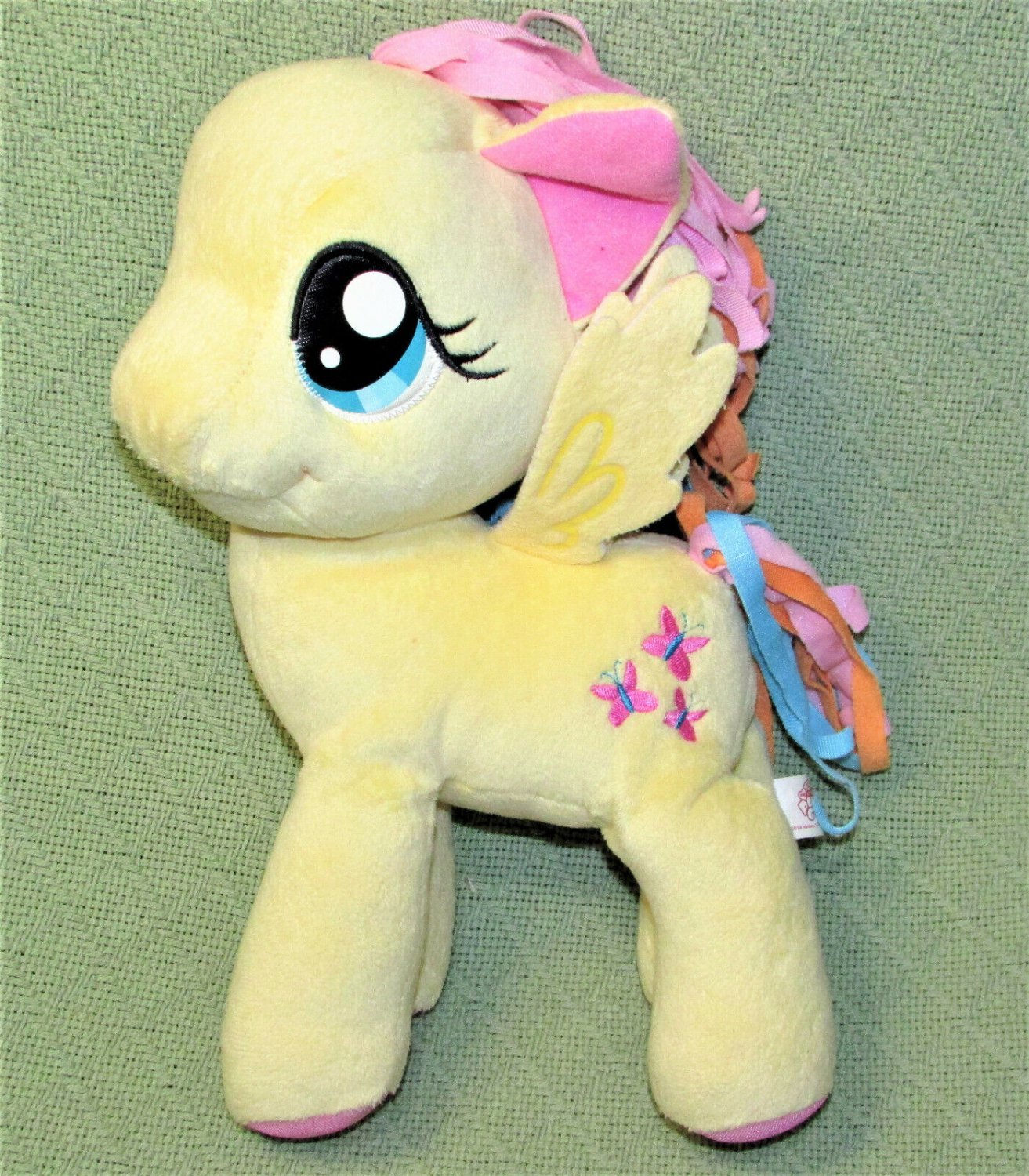 12" MY LITTLE PONY FLUTTERSHY STUFFED ANIMAL 2014 PEGASUS PLUSH WINGS ...