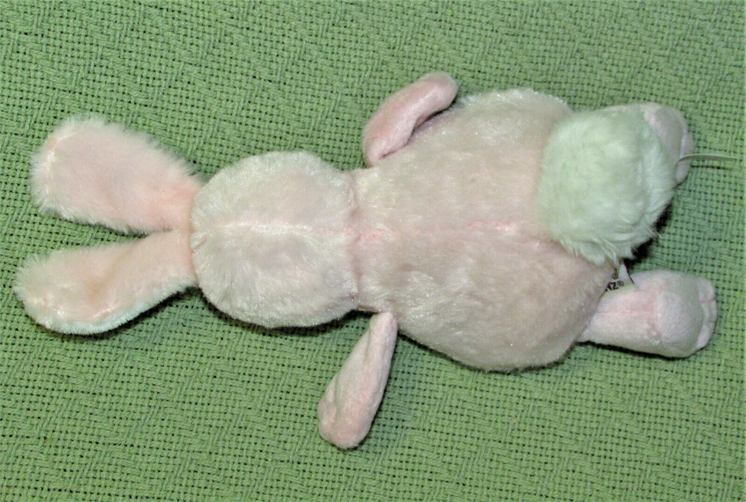 10" BABY GANZ PINK BEAN BODY BUNNY STUFFED ANIMAL SOFT PLUSH RABBIT TOY ...