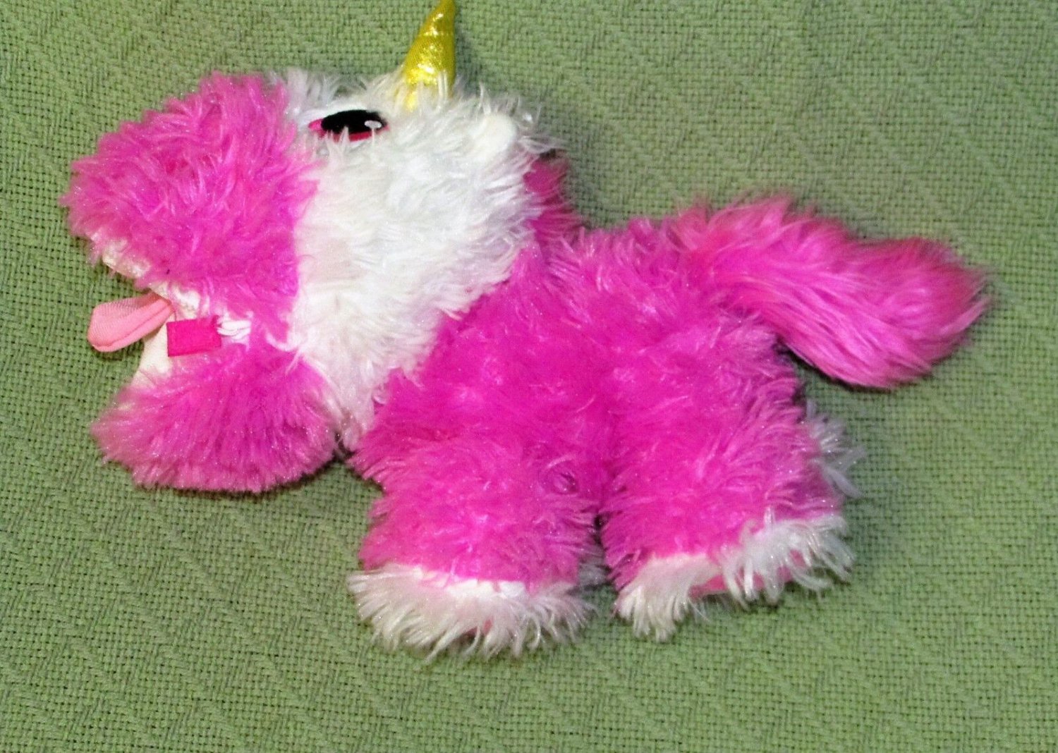 STUFFIES BABY PRANCINE Unicorn PINK Plush Stuffed Animal Secret Pockets ...