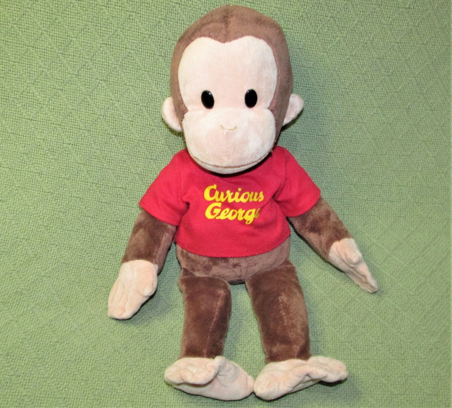 17" GUND CURIOUS GEORGE STUFFED ANIMAL UNIVERSAL STUDIOS PLUSH DOLL RED ...