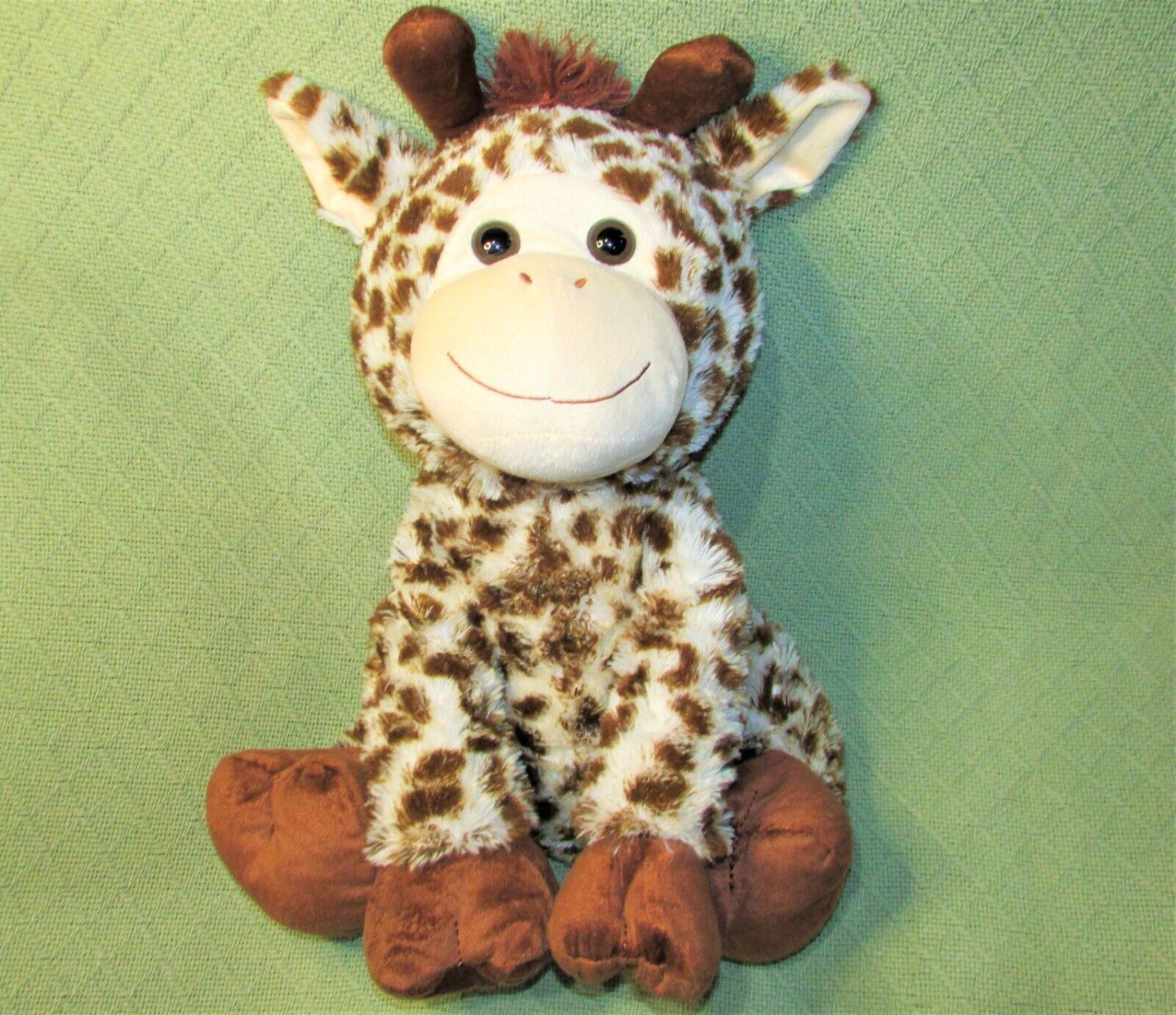 15" GIRAFFE PLUSH TOM'S TOYS STUFFED 2020 SITTING SITTING JUNGLE ANIMAL TOY