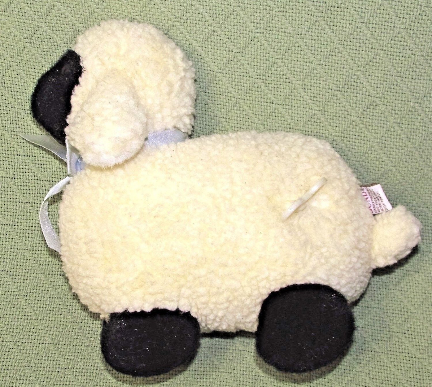 9" VINTAGE GUND MUSICAL LAMB JESUS LOVES ME Baby Plush Cream Black ...
