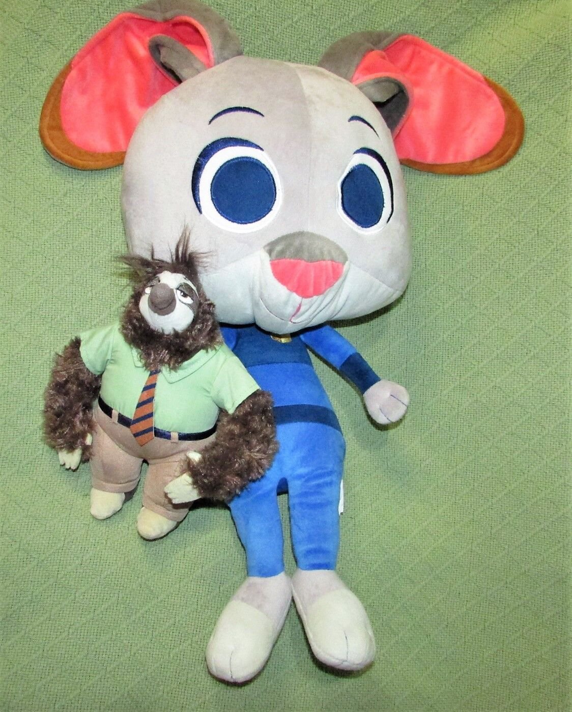 Zootopia FLASH the SLOTH Plush & JUDY HOPPS the RABBIT Plush Stuffed 9 ...