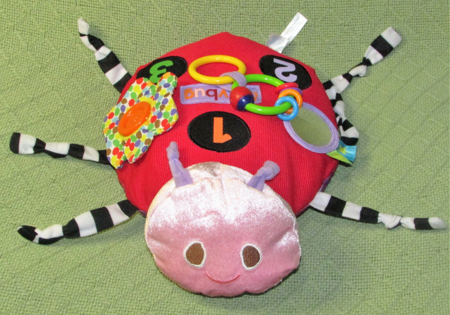12" ERIC CARLE LADYBUG RED BABY PLUSH ACTIVITYTPY CRINKLY STUFFED ...