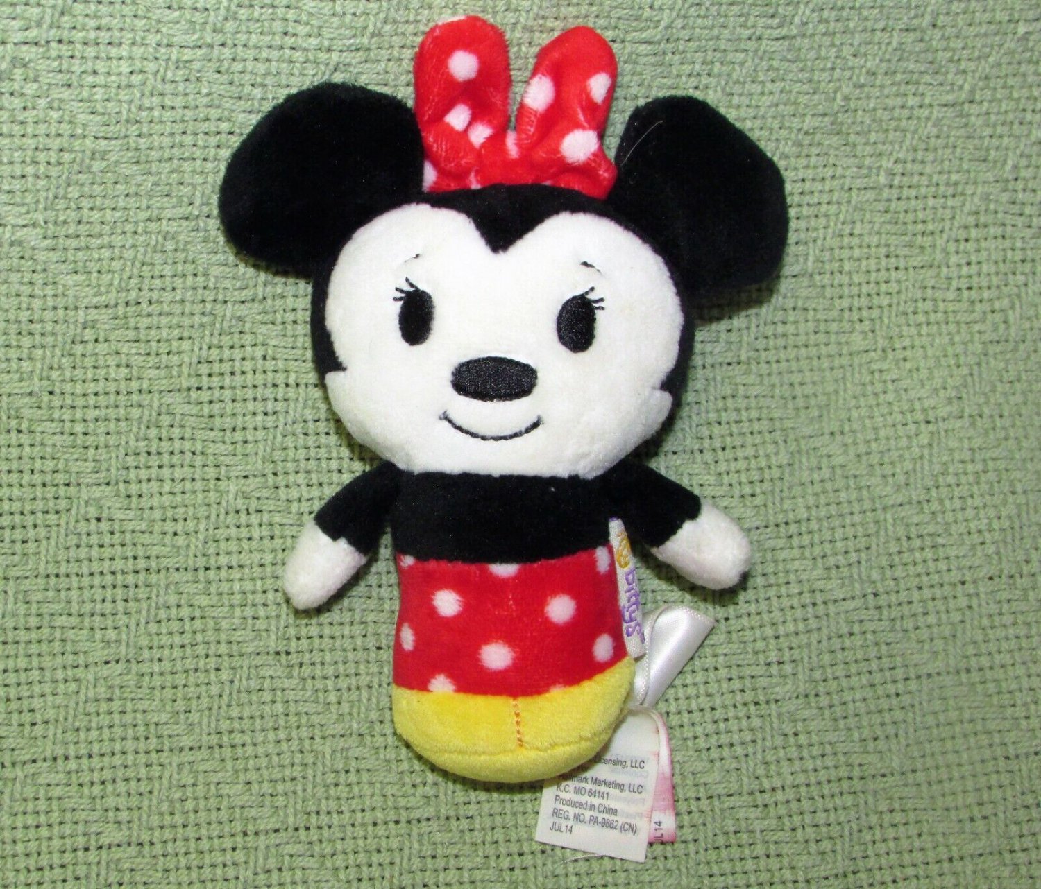 HALLMARK ITTY BITTYS MINNIE MOUSE PLUSH DISNEY STUFFED ANIMAL DOLL RED ...
