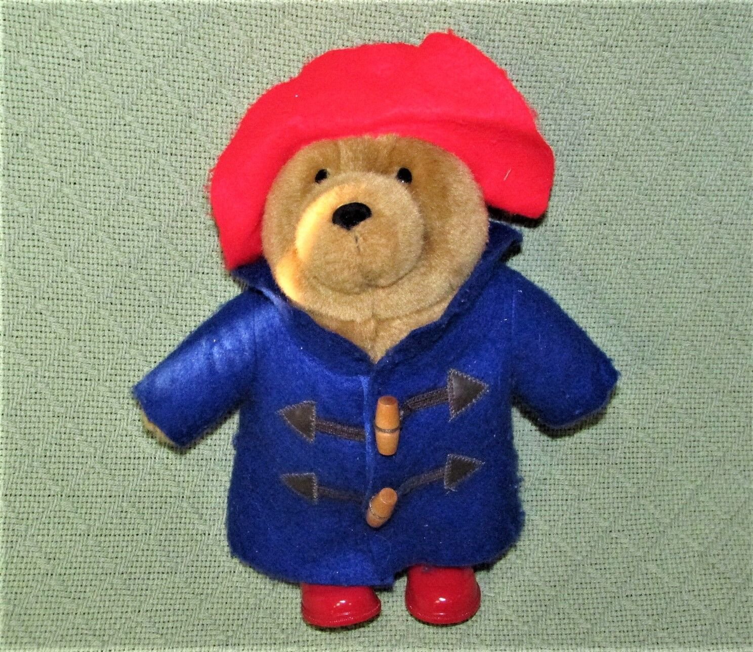 2005 PADDINGTON BEAR PLUSH 11" Teddy Augusta du Bay Blue Felt Coat Red Hat Boots