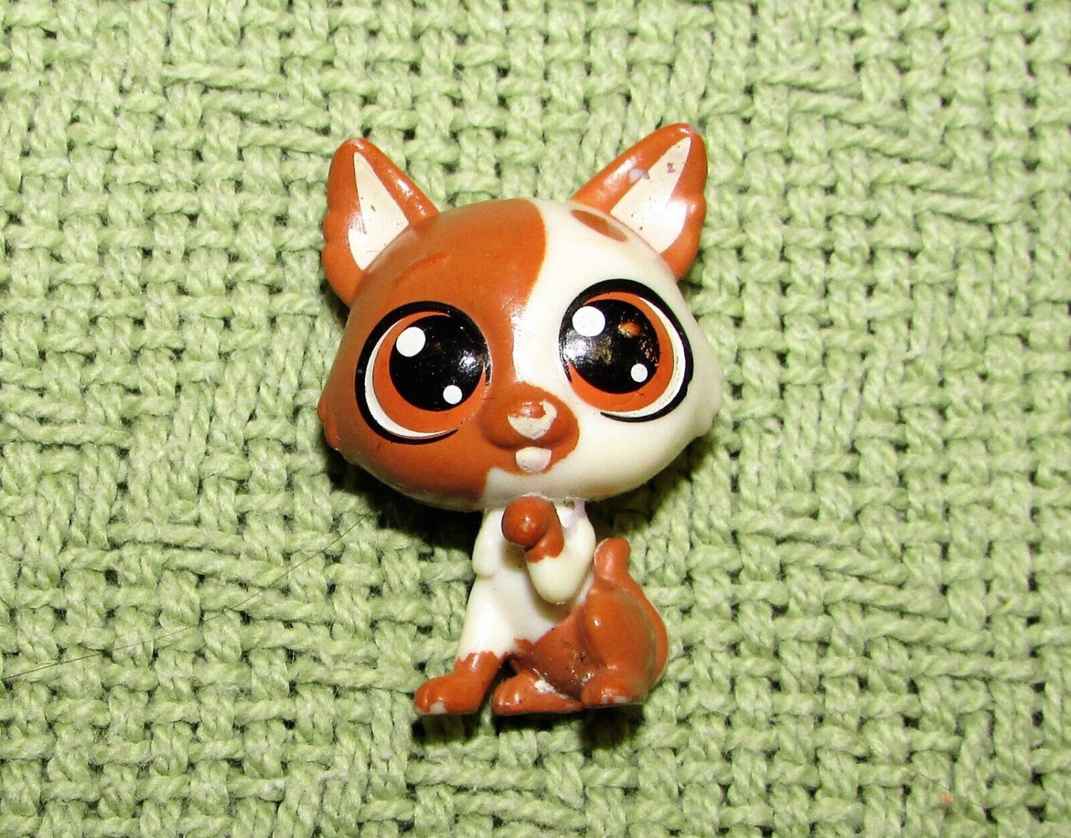 LITTLEST PET SHOP CAT BROWN CREAM HASBRO LPS TOY #2893 ANIMAL FIGURE KITTEN