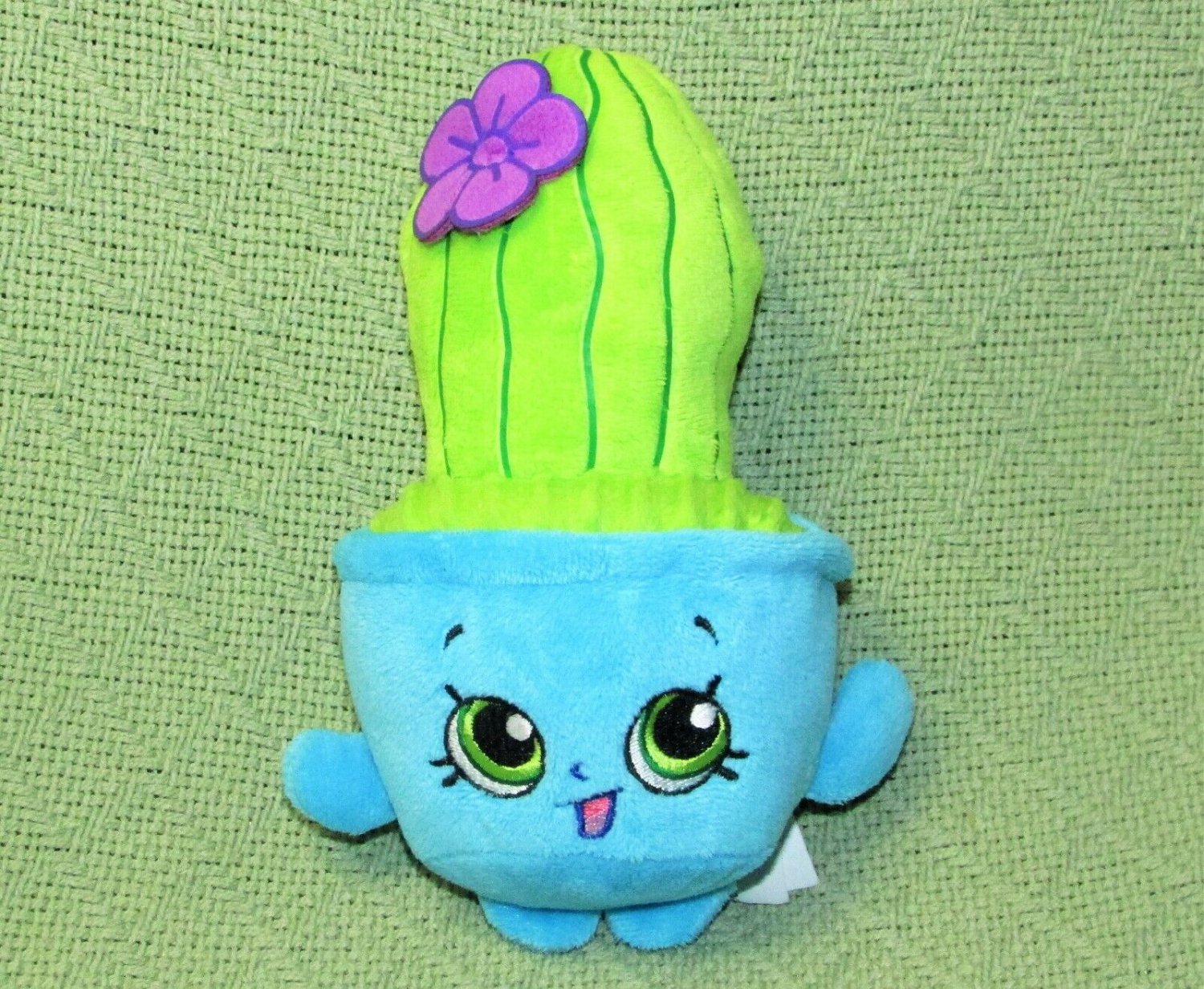 SHOPKINS CACTUS PRICKLES MOOSE PLUSH STUFFED GREEN BLUE PURPLE FLOWER 7 ...
