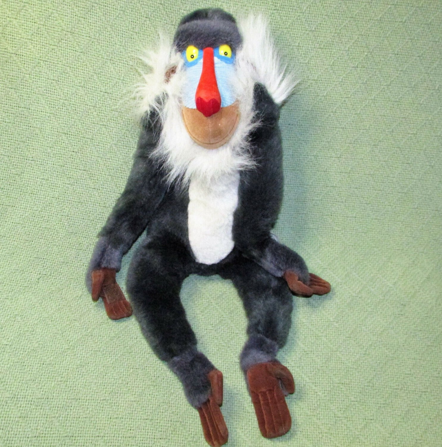 19" RAFIKI Disney Lion King Plush Stuffed Animal Baboon Hanging Monkey ...