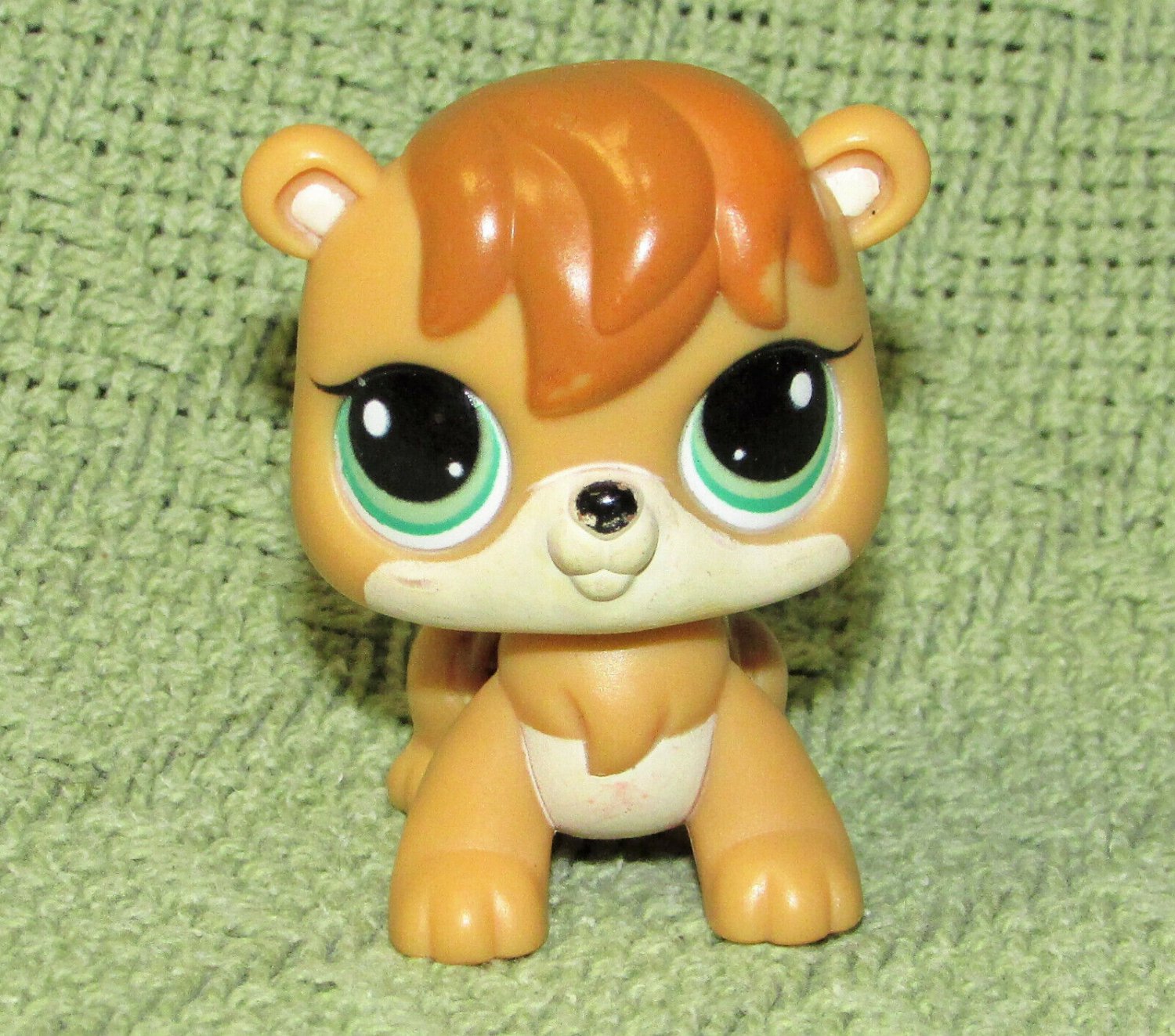 LITTLEST PET SHOP WALKABLE CHIPMUNK TAN BROWN STRIPES HASBRO TOY LPS ...