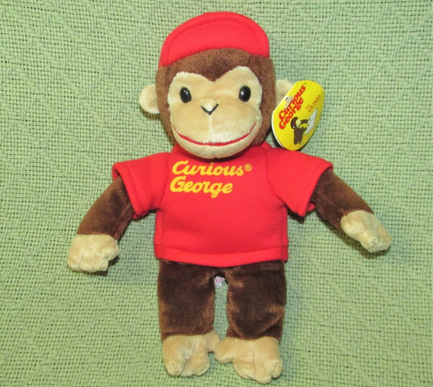 GUND CURIOUS GEORGE 7" MINI PLUSH WITH HANG TAG STUFFED ANIMAL 1990 ...