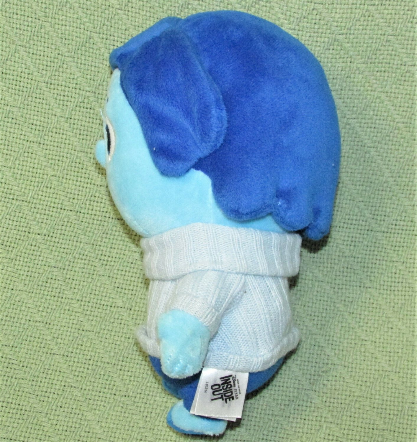 9" DISNEY PIXAR INSIDE OUT SADNESS BLUE GIRL TOMY STUFFED ANIMAL PLUSH ...
