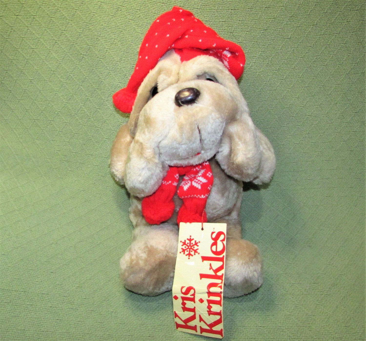 21" KRIS KRINKLES VINTAGE COMMONWEALTH Target Plush CHRISTMAS Tan HAT ...