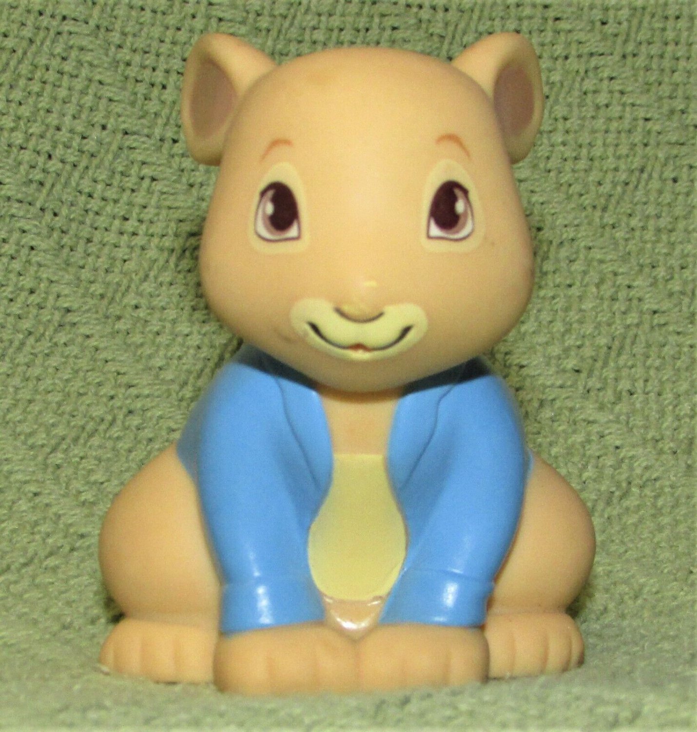 PETER RABBIT RUBBER FIGURE 3" NICK JR BABY BUNNY TOY 2014 PLASTIC PRESTIGE