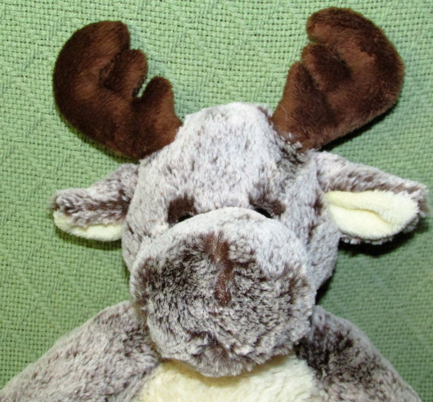 12" AURORA MILO MOOSE PLUSH SWEET & SOFTER 2 Tone Brown Plush Stuffed ...