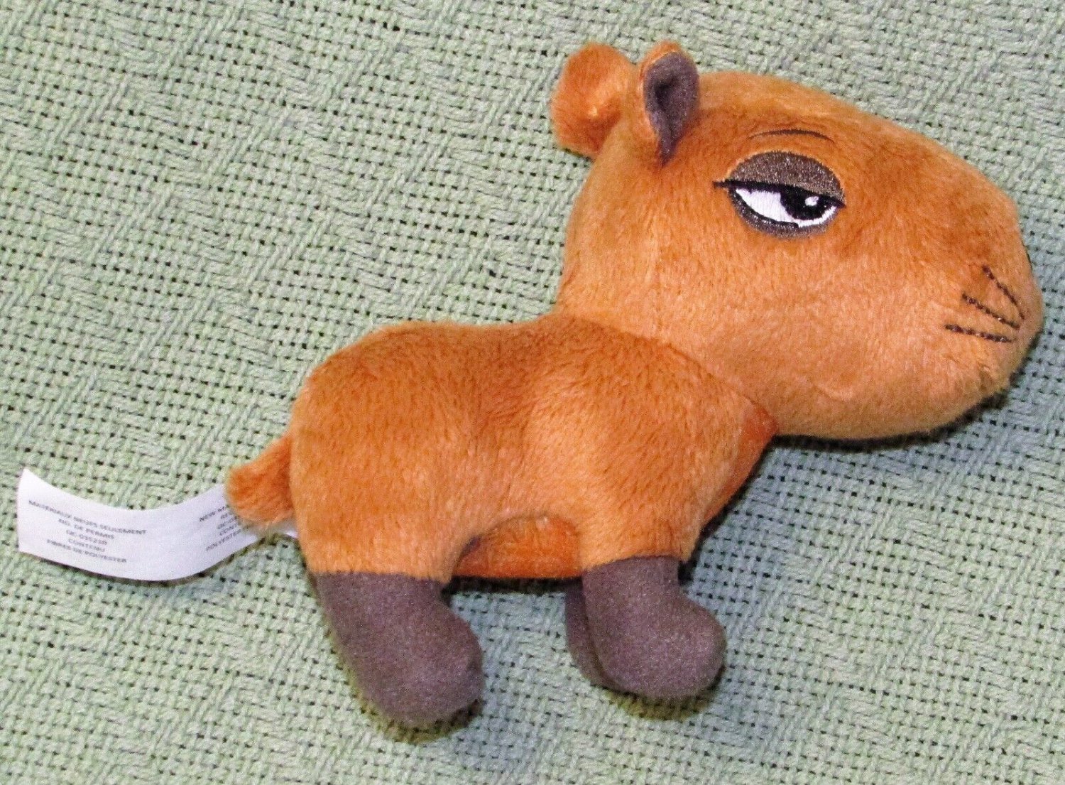 DISNEY ENCANTO CAPYBARA PLUSH CHIGUIRO CHISPI 6" STUFFED ANIMAL BROWN ...