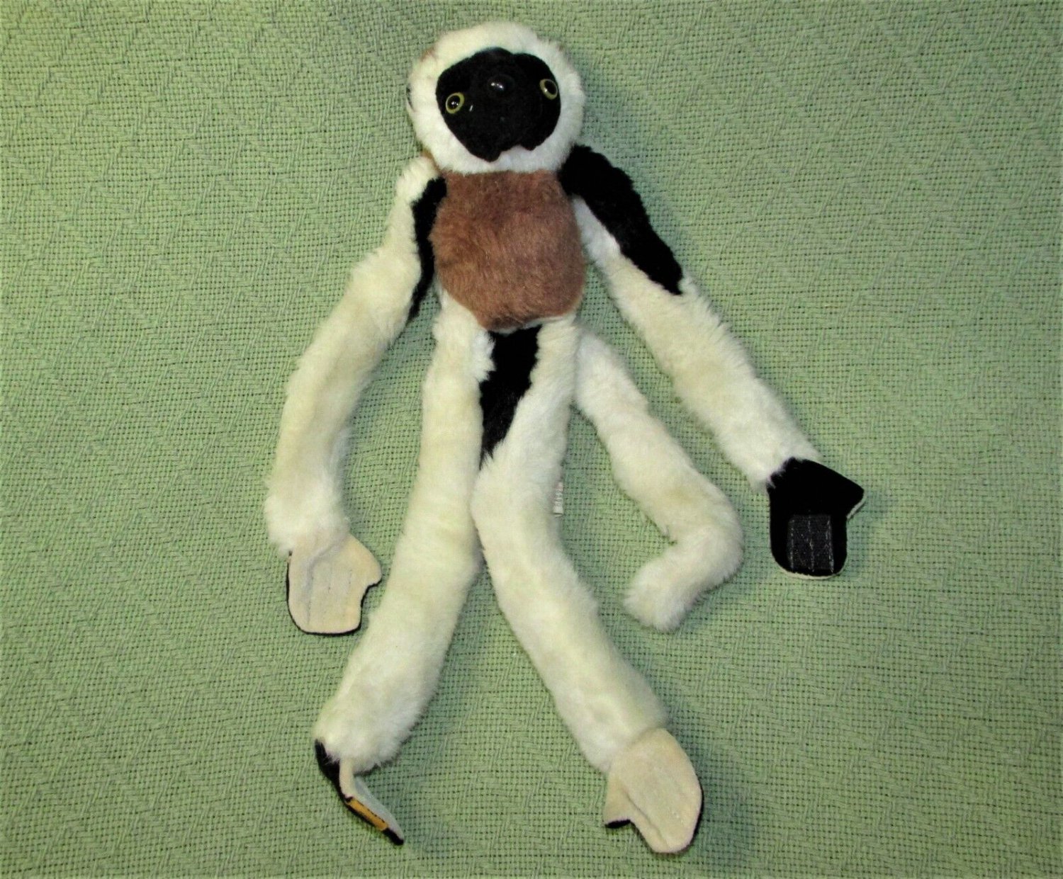 15" WILD REPUBLIC MONKEY HANGING PLUSH COLOBUS APE CHIMP TOY STUFFED ANIMAL
