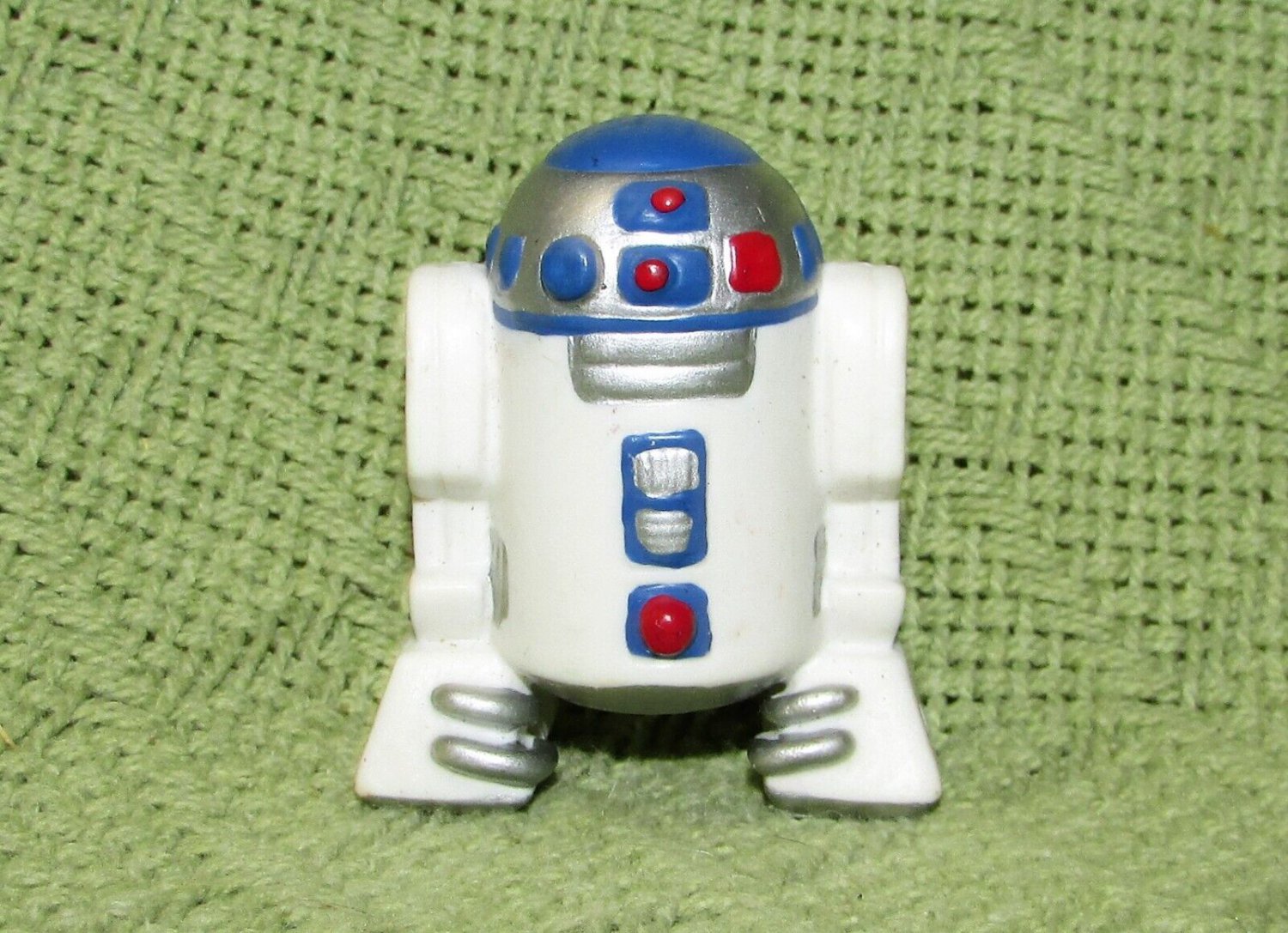 VINTAGE STAR WARS R2D2 ACTION FIGURE 2" PLASTIC LFL 9:6 WHITE RED BLUE ...