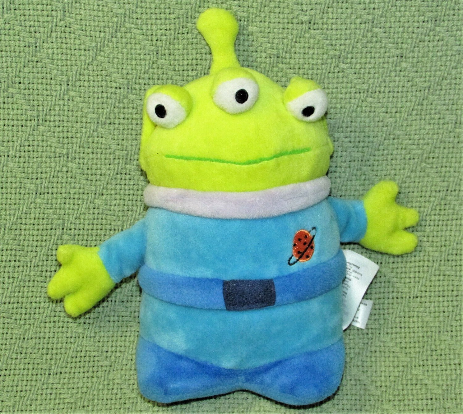TOY STORY DISNEY STORE 8" ALIEN STUFFED ANIMAL PLUSH GREEN BLUE PIXAR ...
