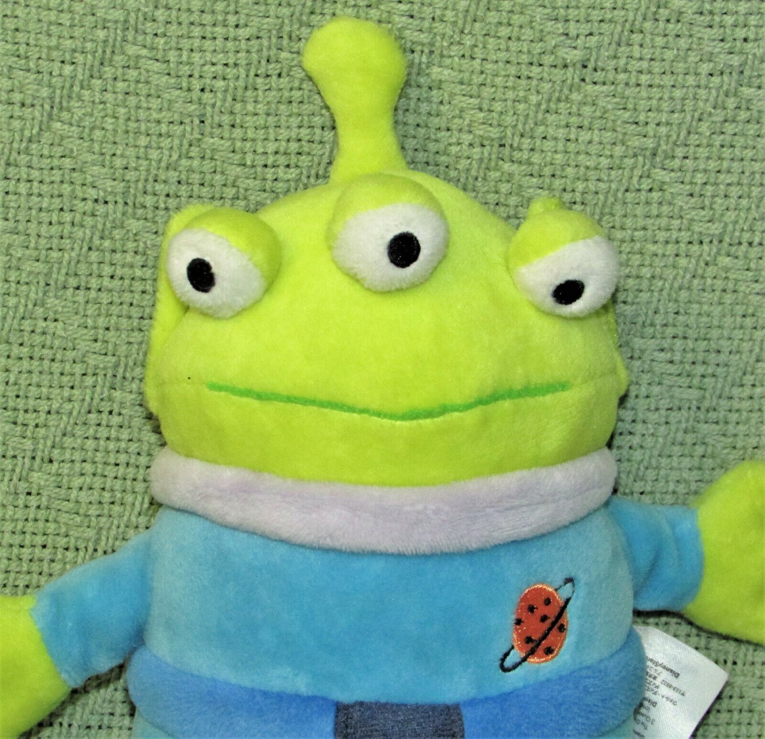 TOY STORY DISNEY STORE 8" ALIEN STUFFED ANIMAL PLUSH GREEN BLUE PIXAR ...