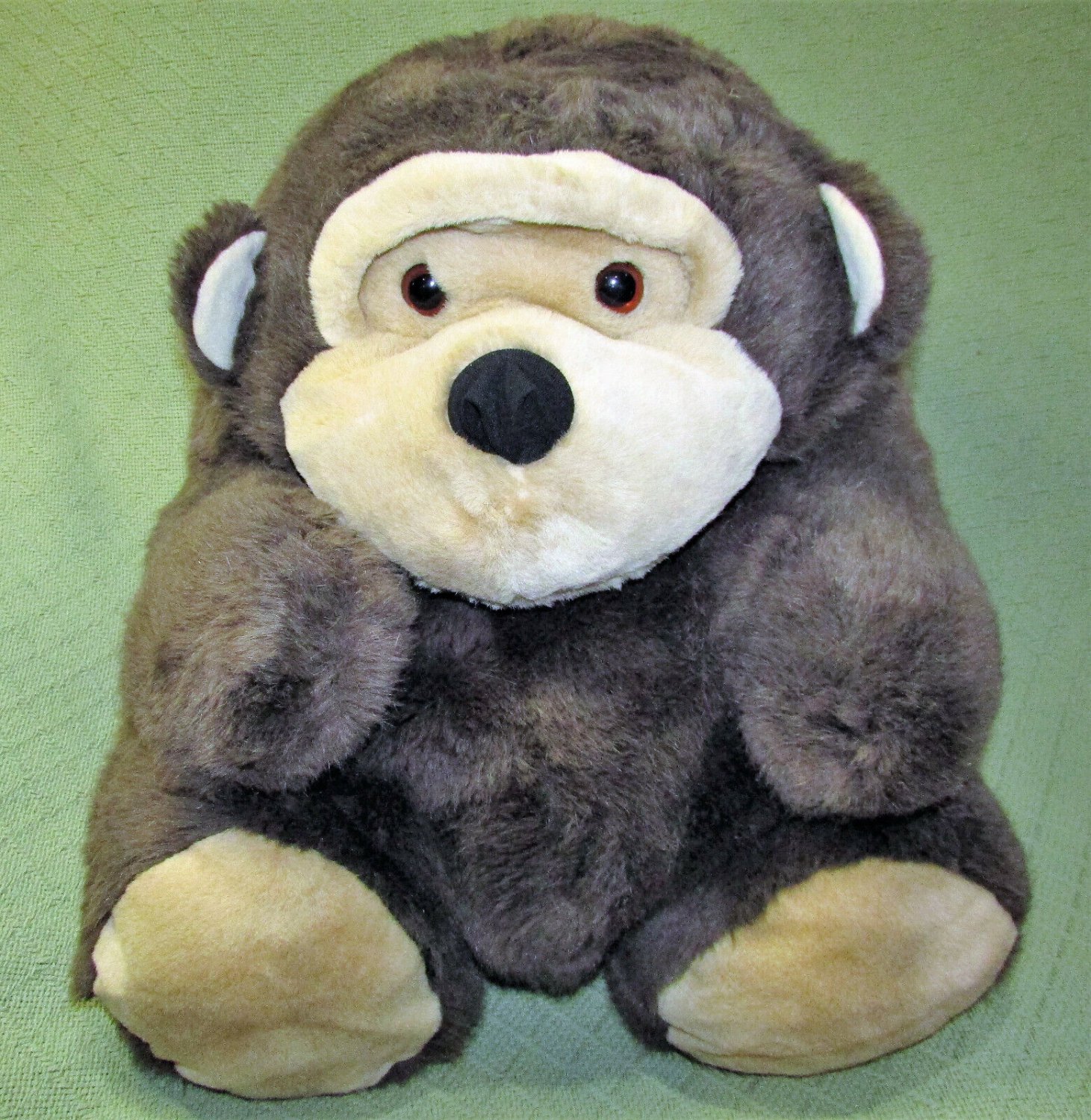 20" CALTOY MONKEY PLUSH GORILLA CHIMP STUFFED ANIMAL CLASSIC HUMP BACK ...