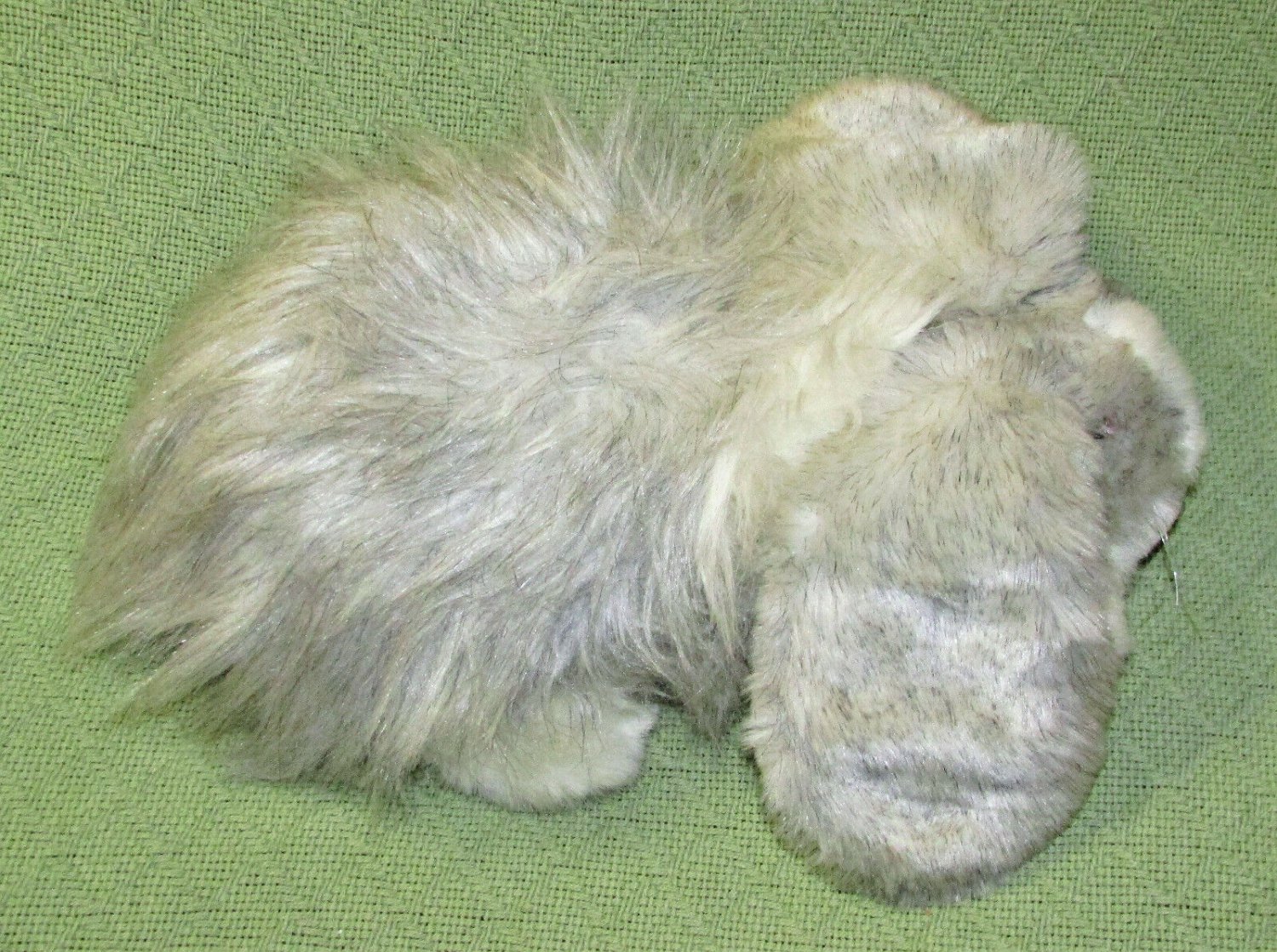 1989 FIESTA RABBIT PLUSH 14" VINTAGE GREY LONG EARED BUNNY STUFFED ...