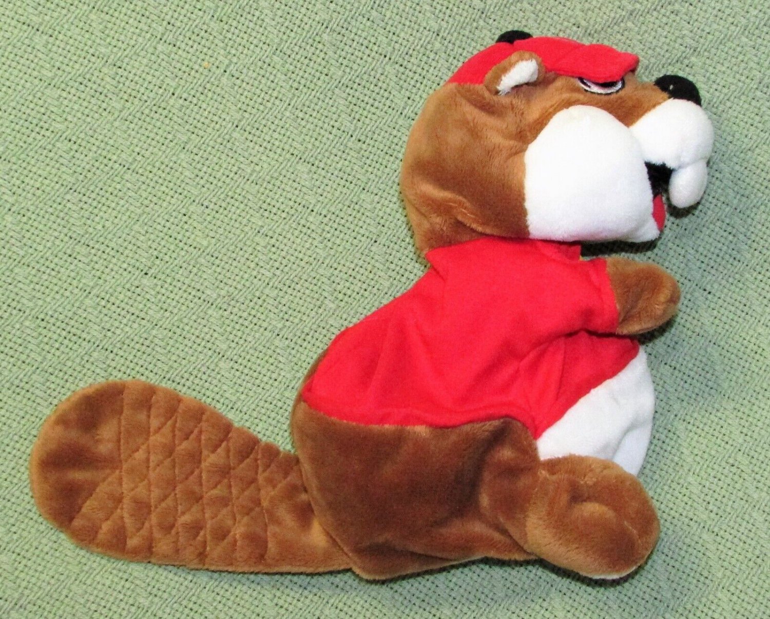 BUC EES PLUSH HAND PUPPET BUCKY THE BEAVER FULL BODY STUFFED ANIMAL ...