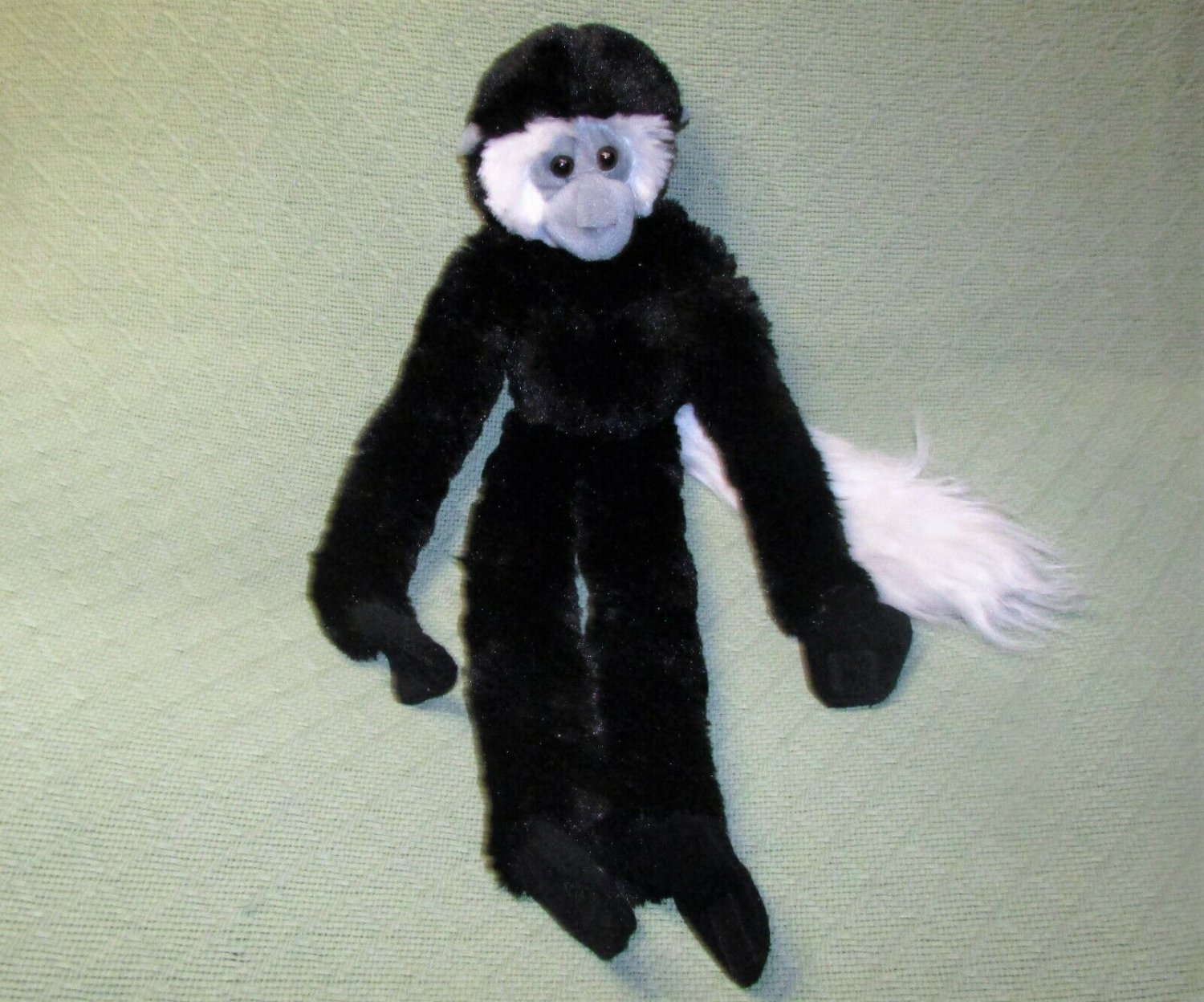 20" WILD REPUBLIC MONKEY HANGING PLUSH HASANI COLOBUS APE CHIMP STUFFED ...