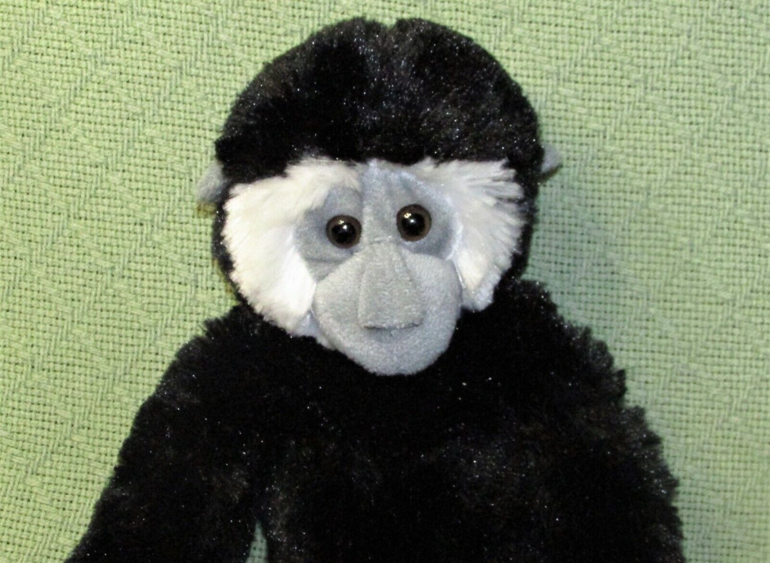 20" WILD REPUBLIC MONKEY HANGING PLUSH HASANI COLOBUS APE CHIMP STUFFED ...